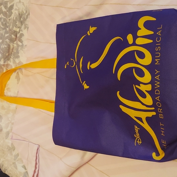 Disney | Bags | Broadway Aladdin Purple Tote Bag | Poshmark